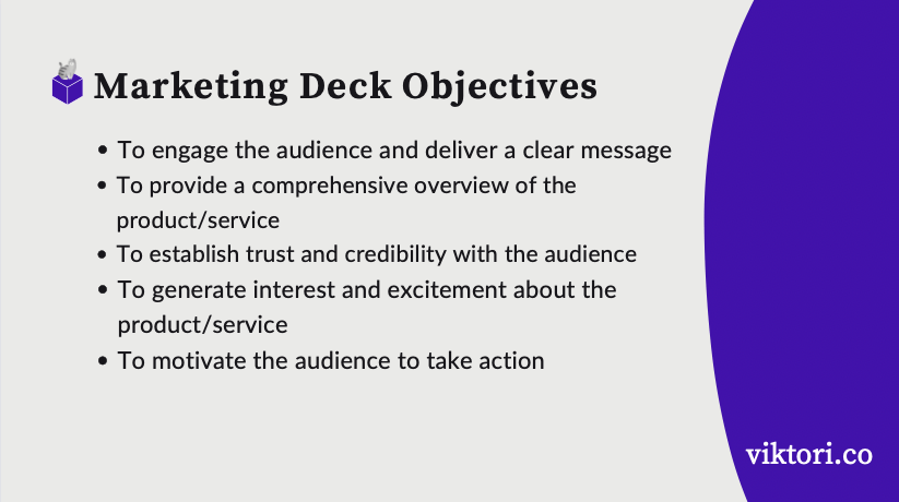The Marketing Pitch Deck Guide | Template, Examples - Viktori