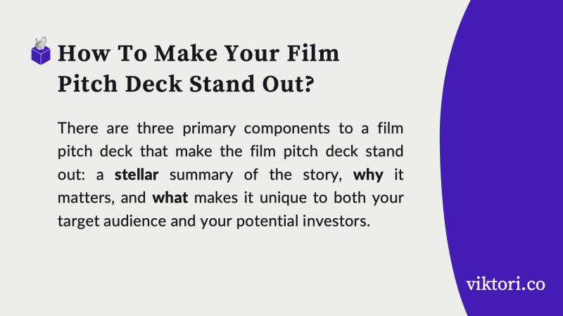 What Is A Film Pitch Deck? Must-Read Guide, Tips & Tricks