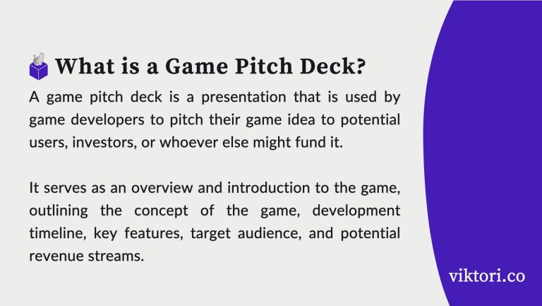 Publisher Approved Gaming Pitch Deck Template + Guide