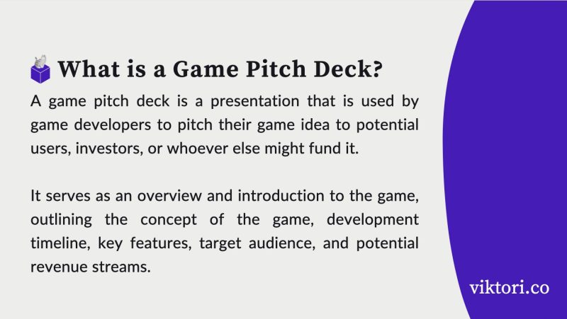 Publisher Approved Gaming Pitch Deck Template + Guide