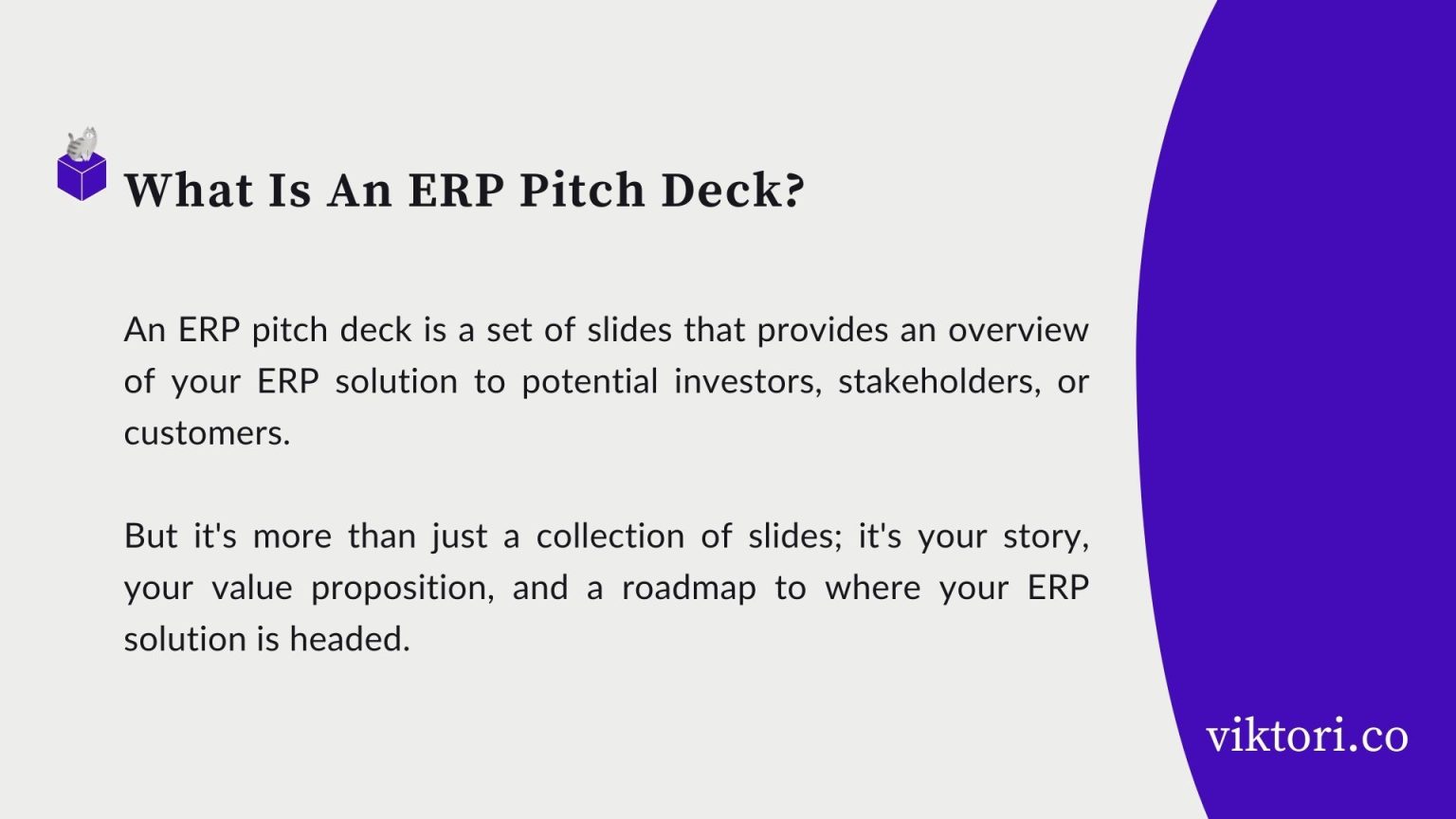 ERP Pitch Deck Guide | Startup Template, Structure And More