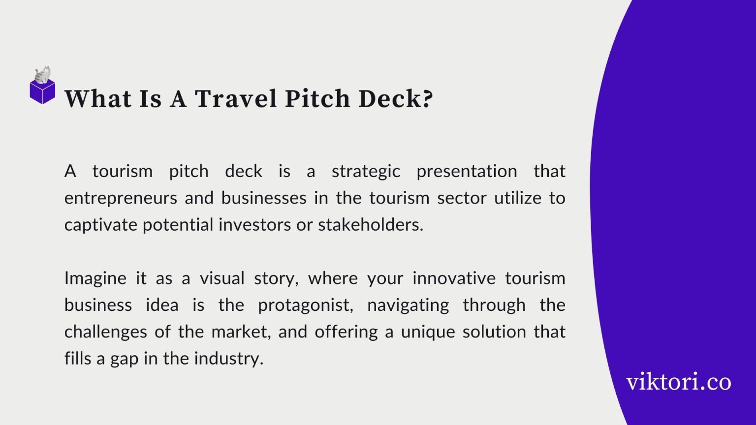 Pitch Deck Template For Travel Startups + Guide - Viktori