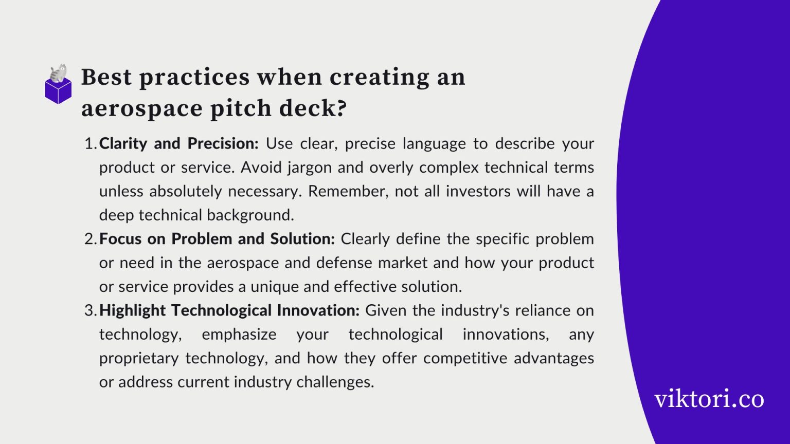 Aerospace And Defence Pitch Deck Guide | Template Structure, Examples ...