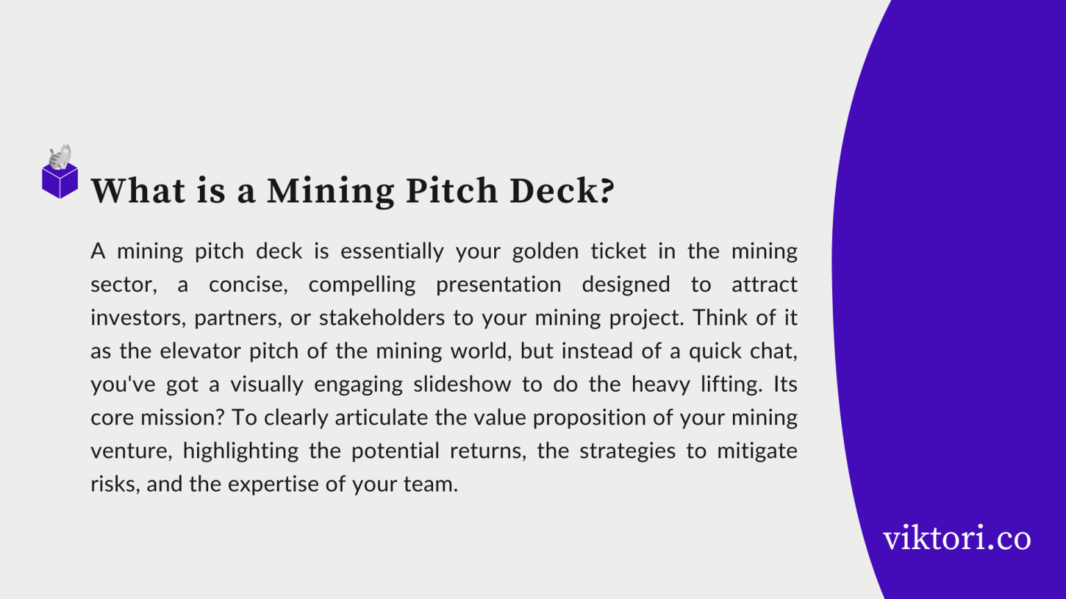 Pitch Deck Guide For Mining Companies (Investor Template, Examples ...