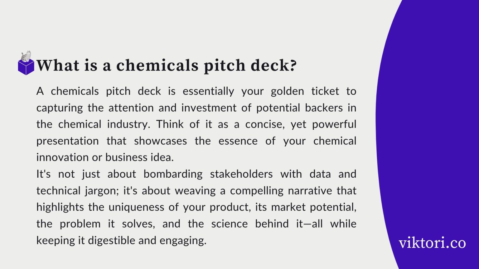 Pitch Deck Guide For Chemical Startups. Template Included - Viktori