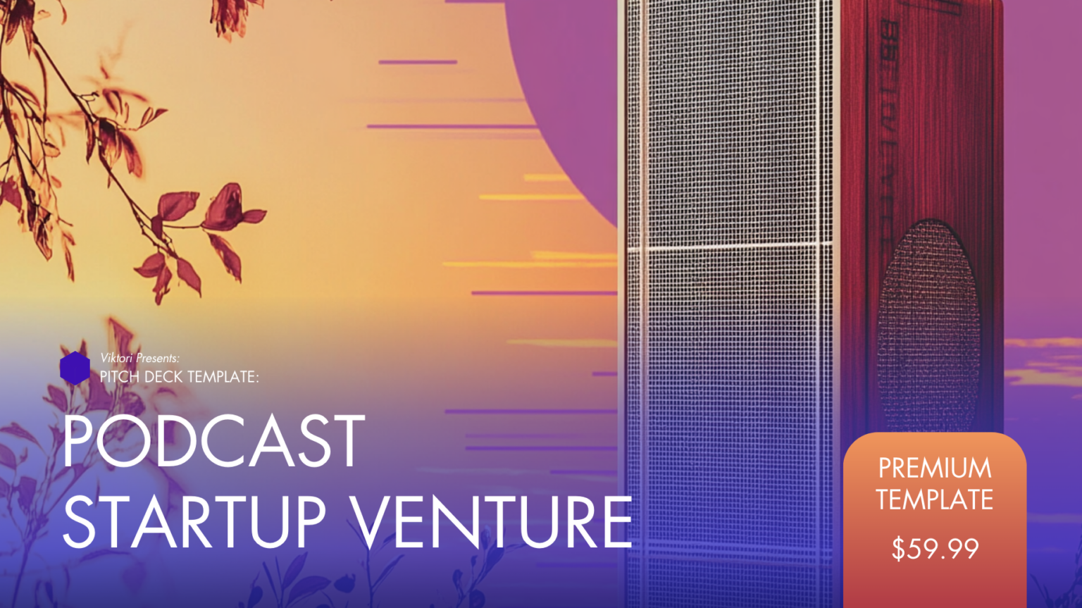 12 Slide EV Podcast Pitch Deck Template - Viktori