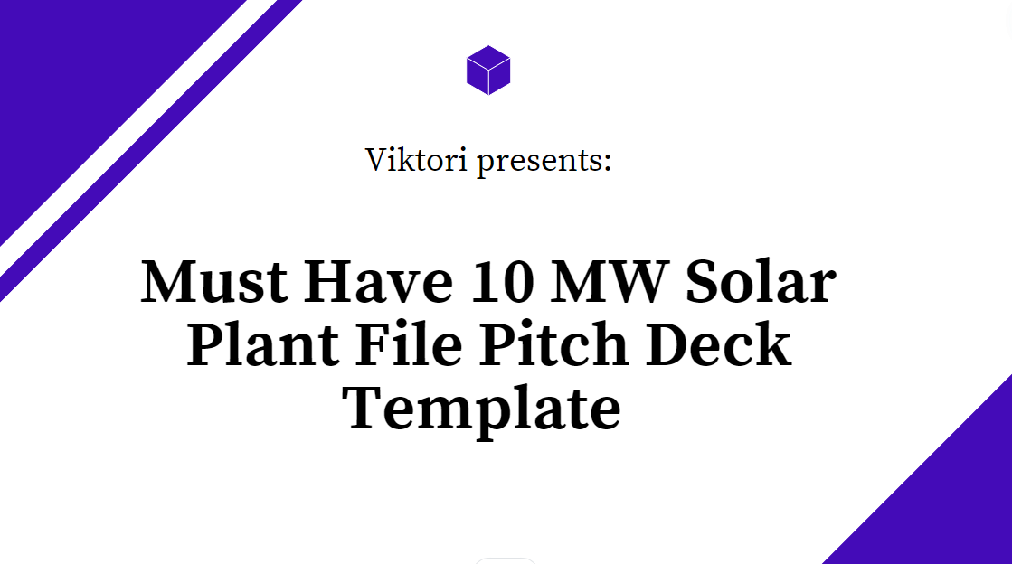 Pitch Deck Archives - Viktori